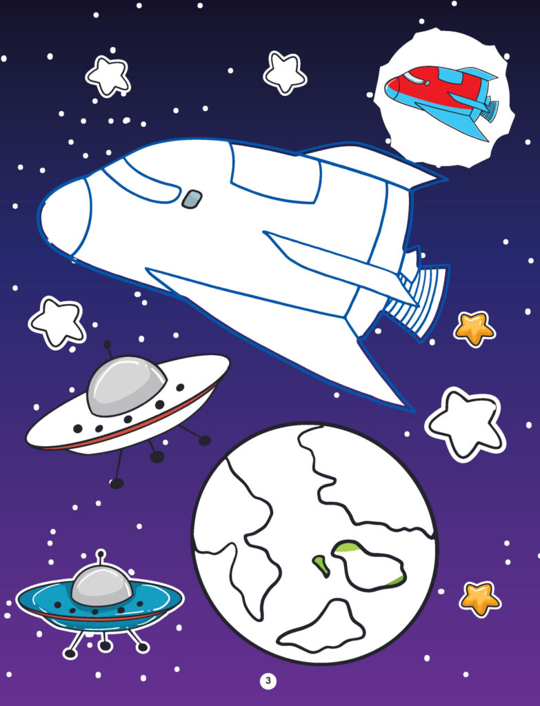 Space Copy Colour Book