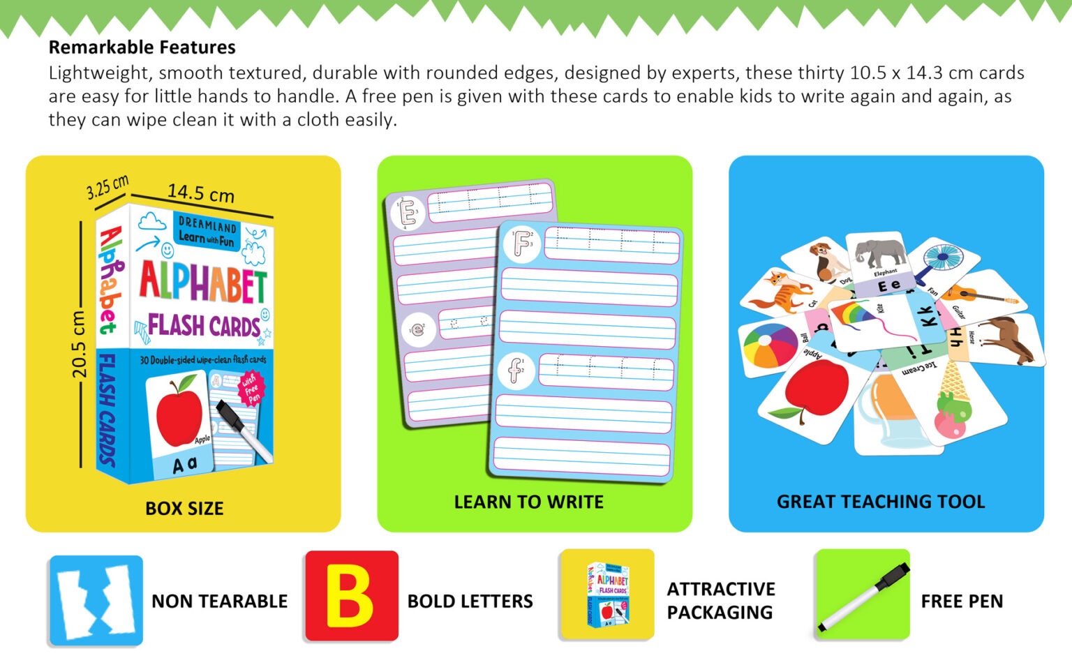 Alphabet - Flash Cards for Kids