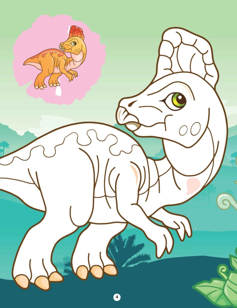 Dinosaurs Copy Colour Book
