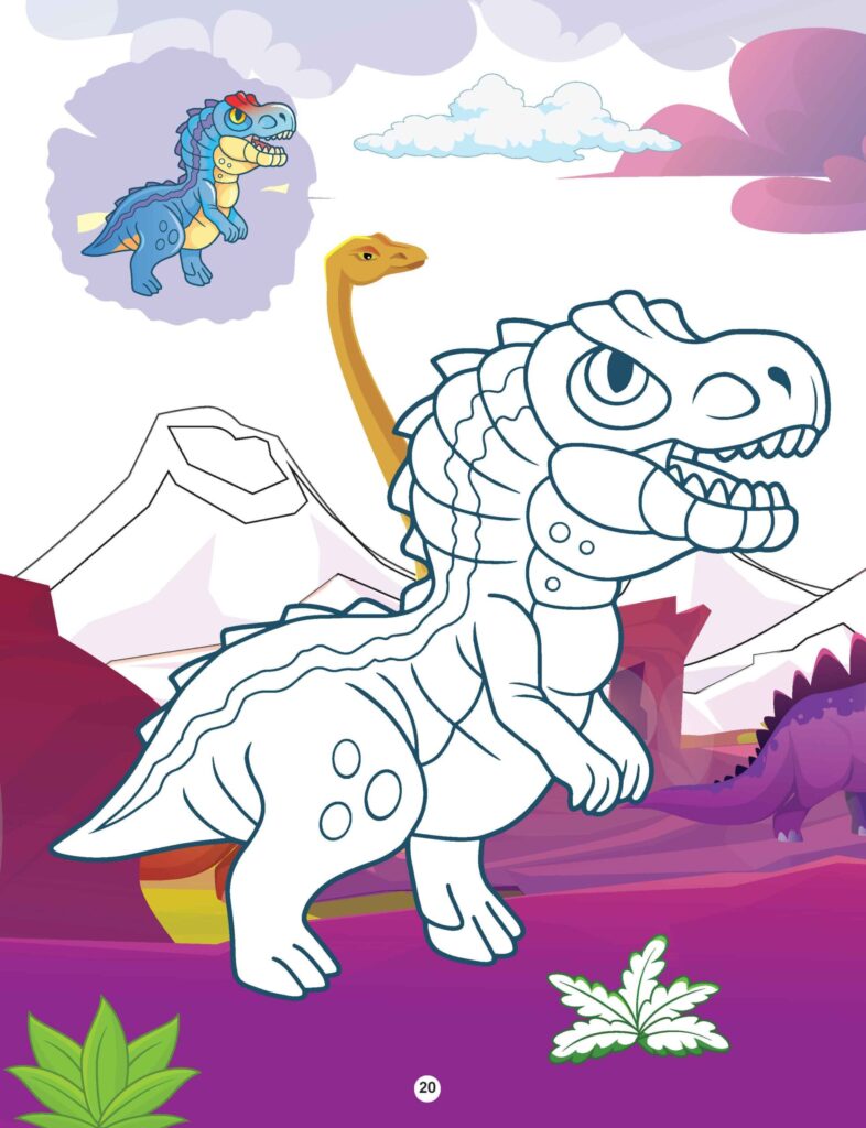 Dinosaurs Copy Colour Book