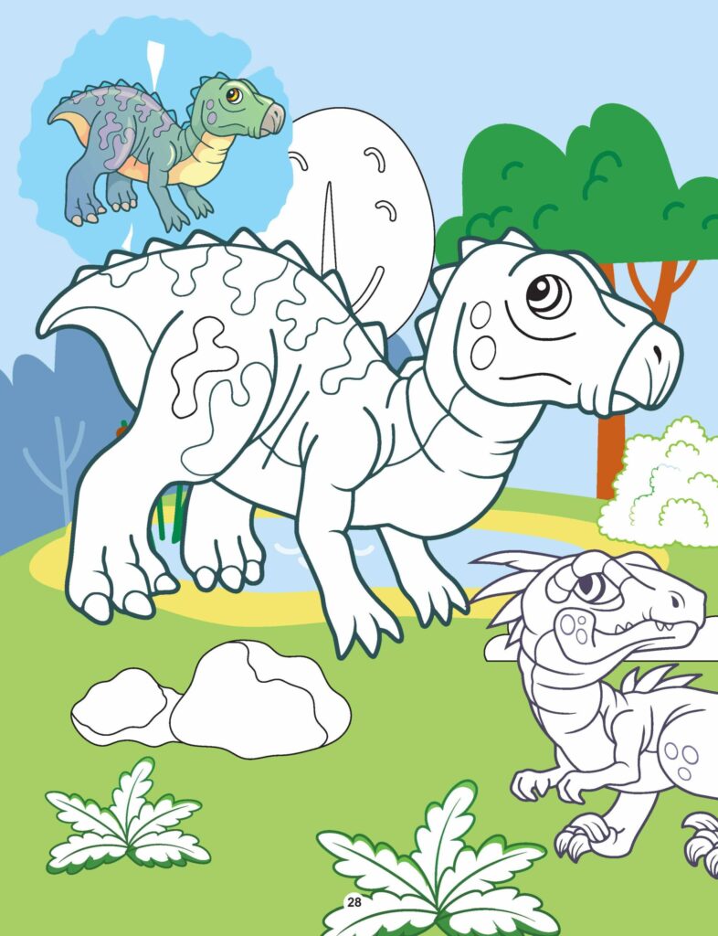 Dinosaurs Copy Colour Book