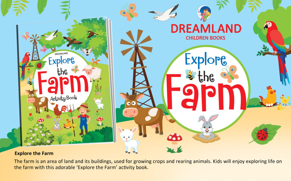 Explore the Farm Activity Book with Stickers and 3D Models