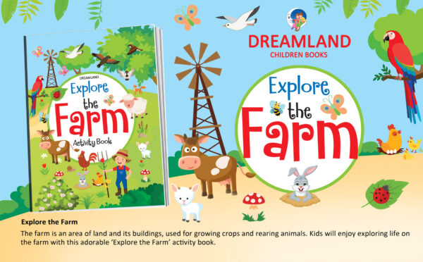 Explore the Farm Activity Book with Stickers and 3D Models