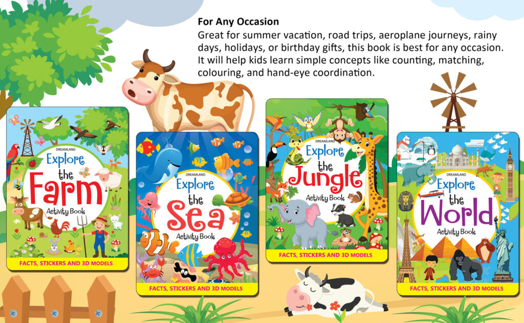 Explore the Farm Activity Book with Stickers and 3D Models