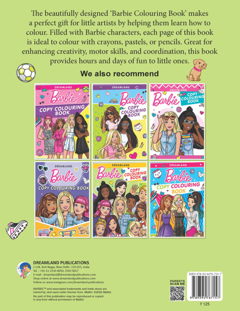 Barbie Copy Colouring Book