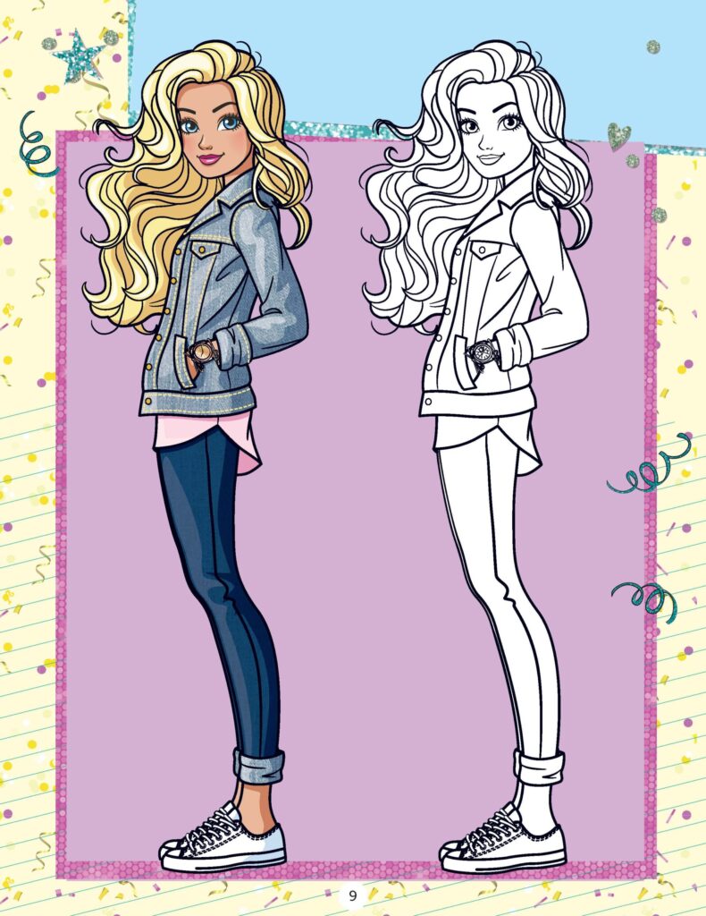 Barbie Copy Colouring Book