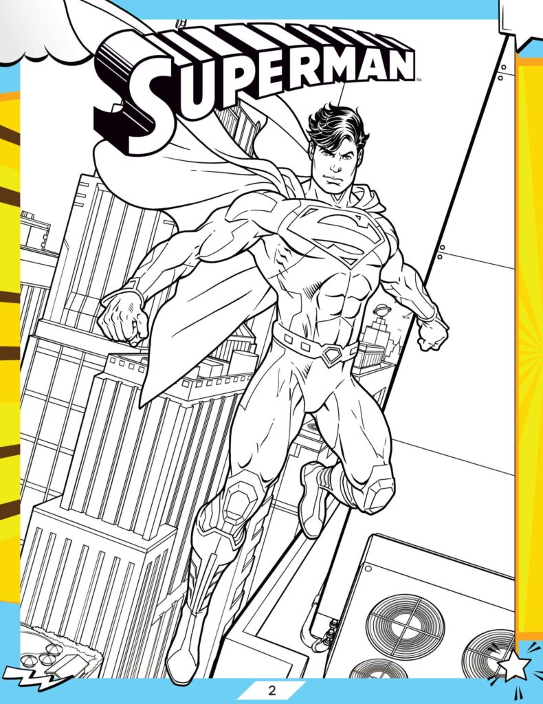 Superman Activity and Colouring Book