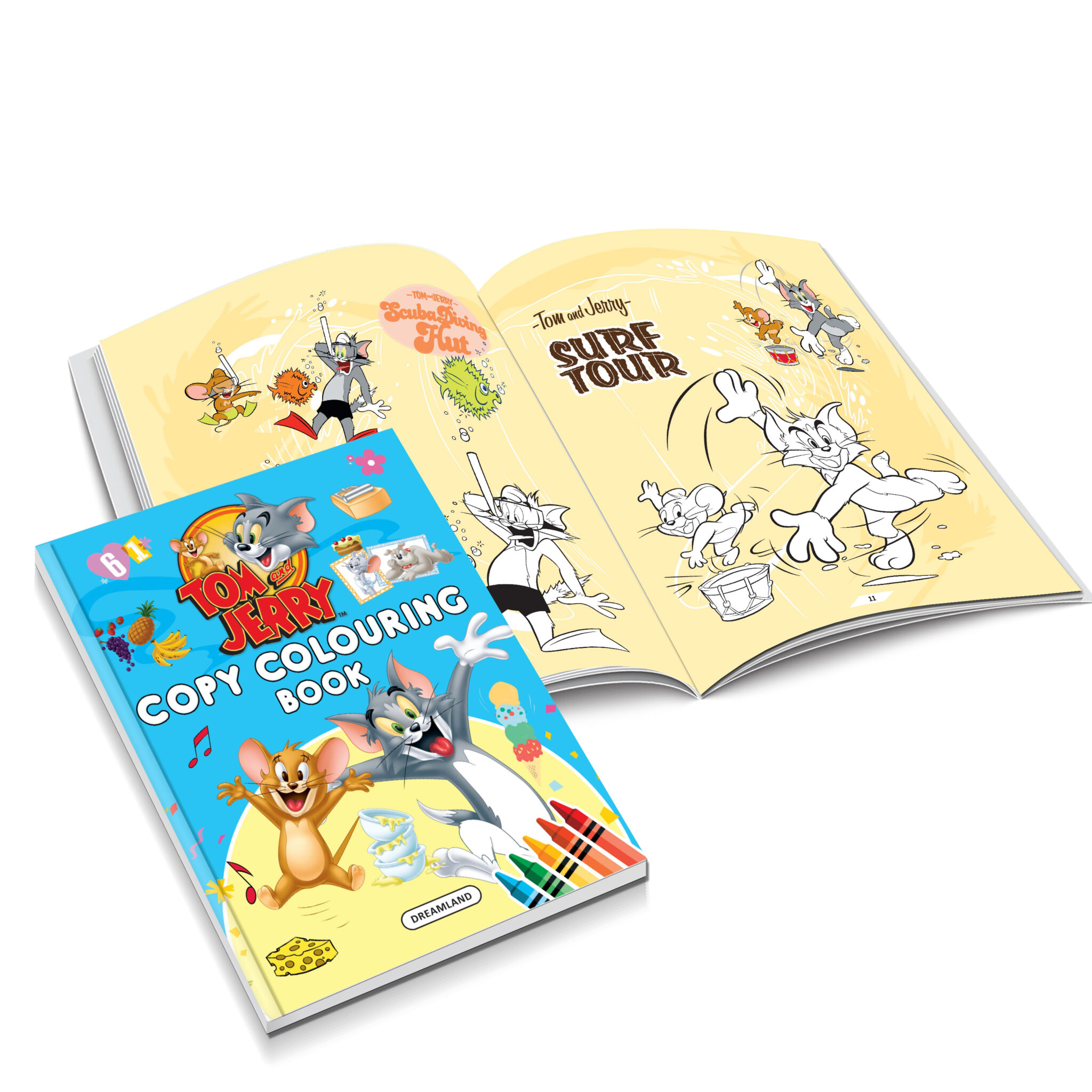 Tom and Jerry Copy Colouring and Activity - 3 Books Pack