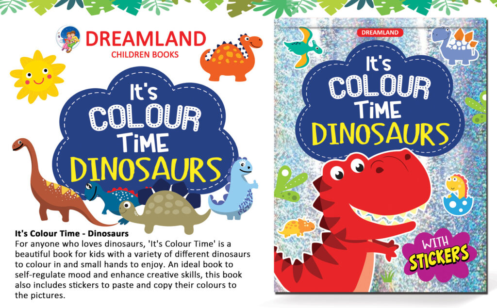 Dinosaurs - It's Colour time with Stickers