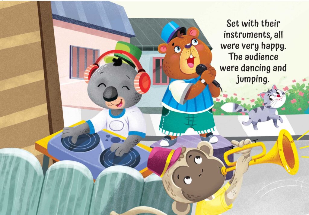 A Music Party On The Bus - A Shaped Board Book with Wheels