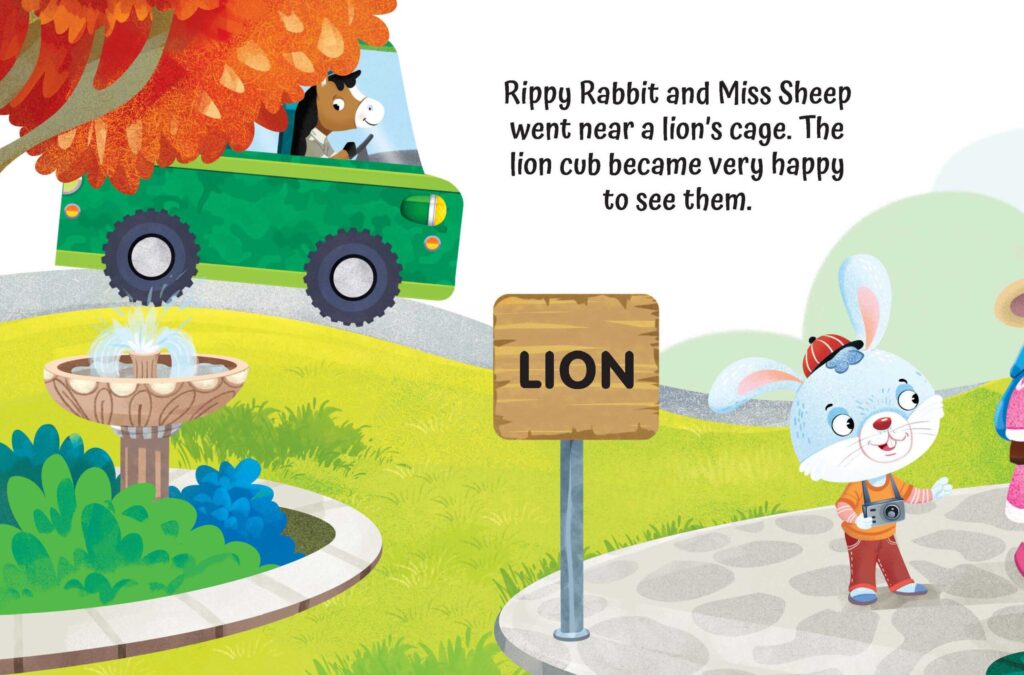 Zoo Safari On The Bus - A Shaped Board Book with Wheels