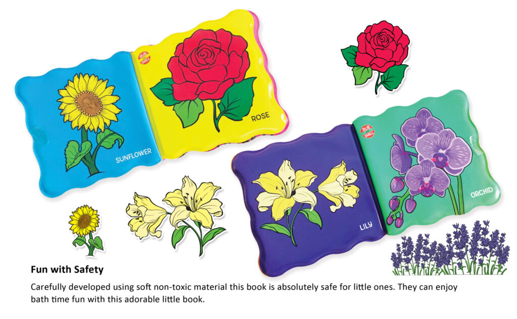 Flowers - Rub and Smell - Fragrance Book for Kids