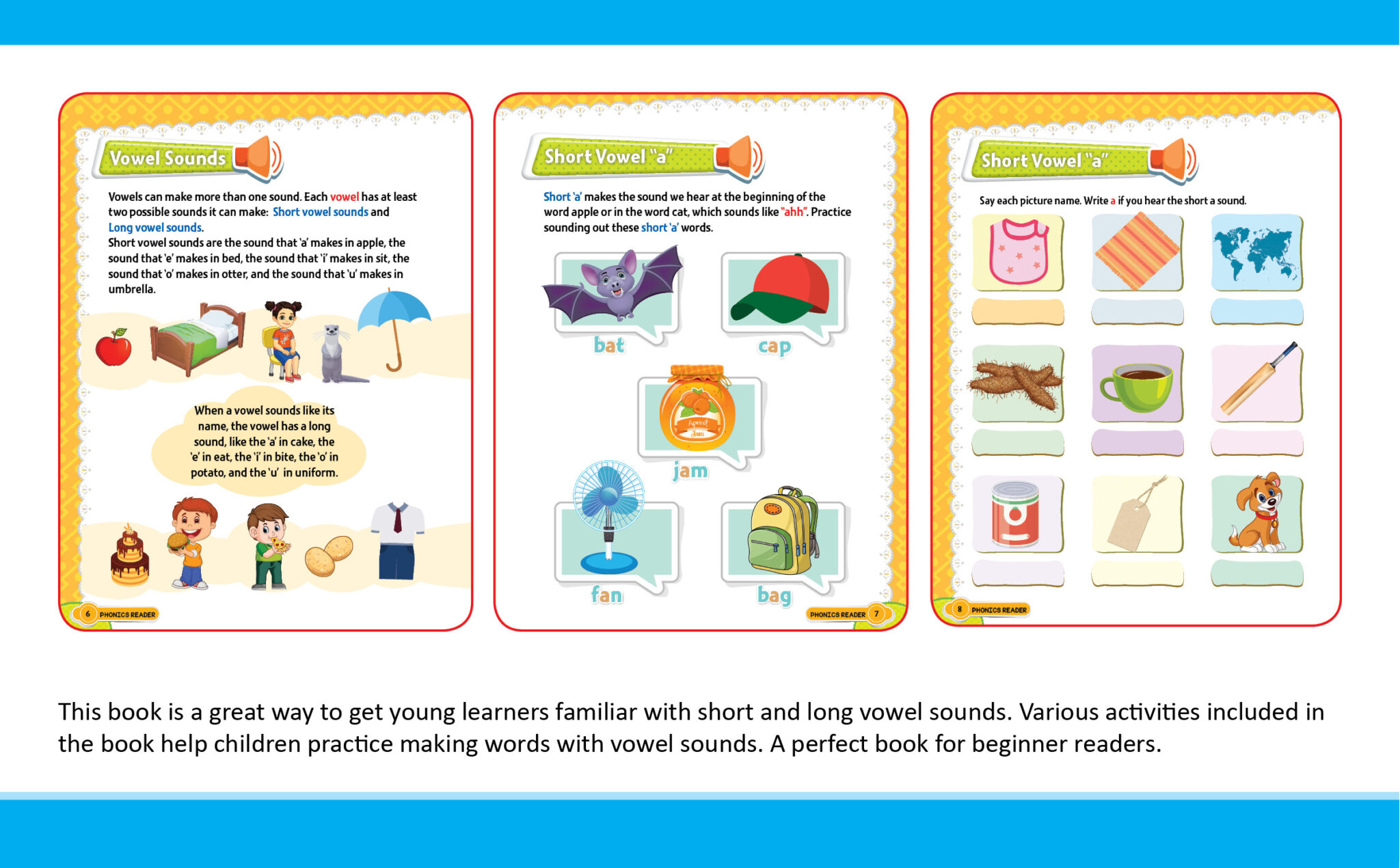 Short and Long Vowel Sounds - Phonics Reader - Part 2