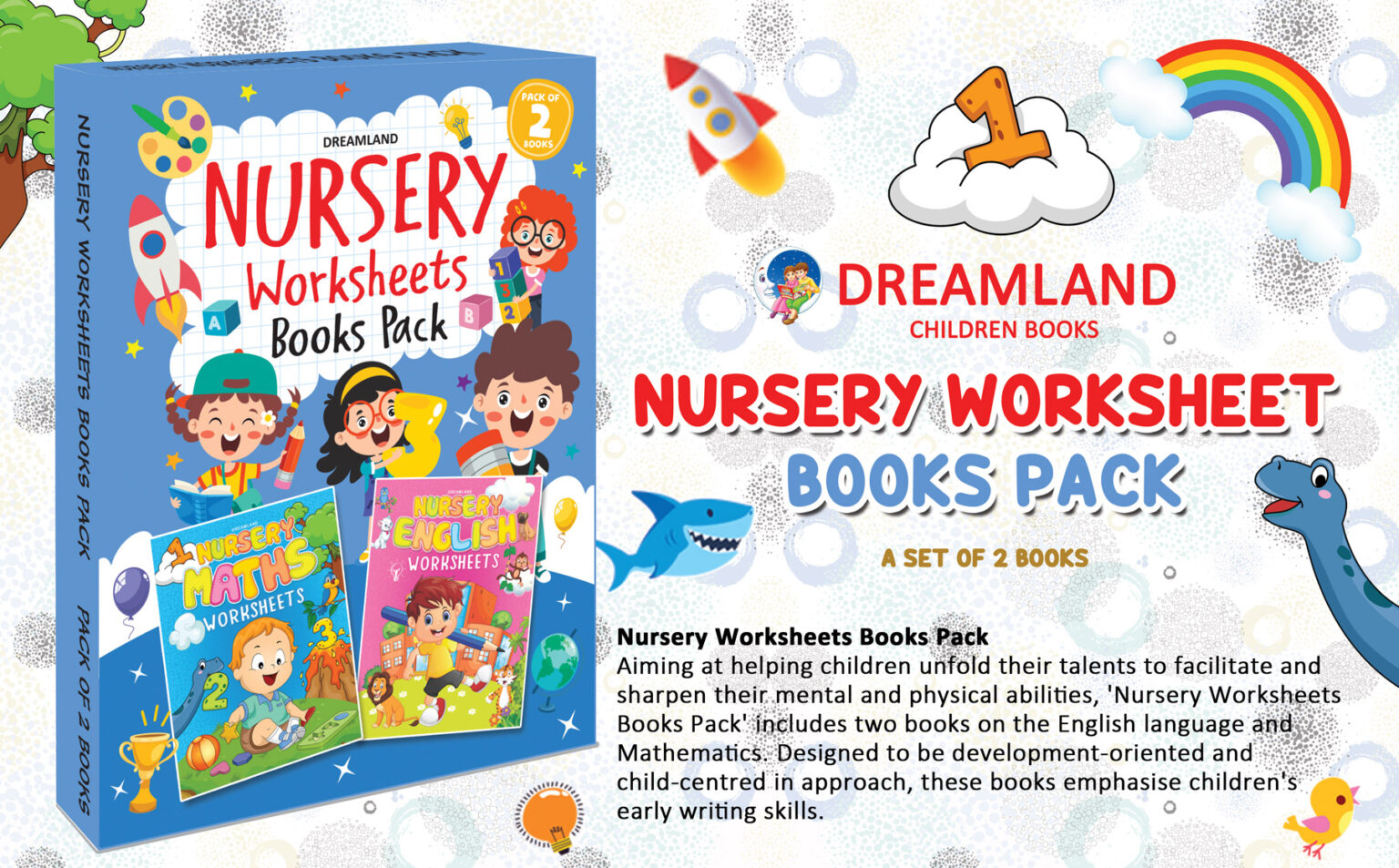 Nursery Worksheets - 2 Books Pack
