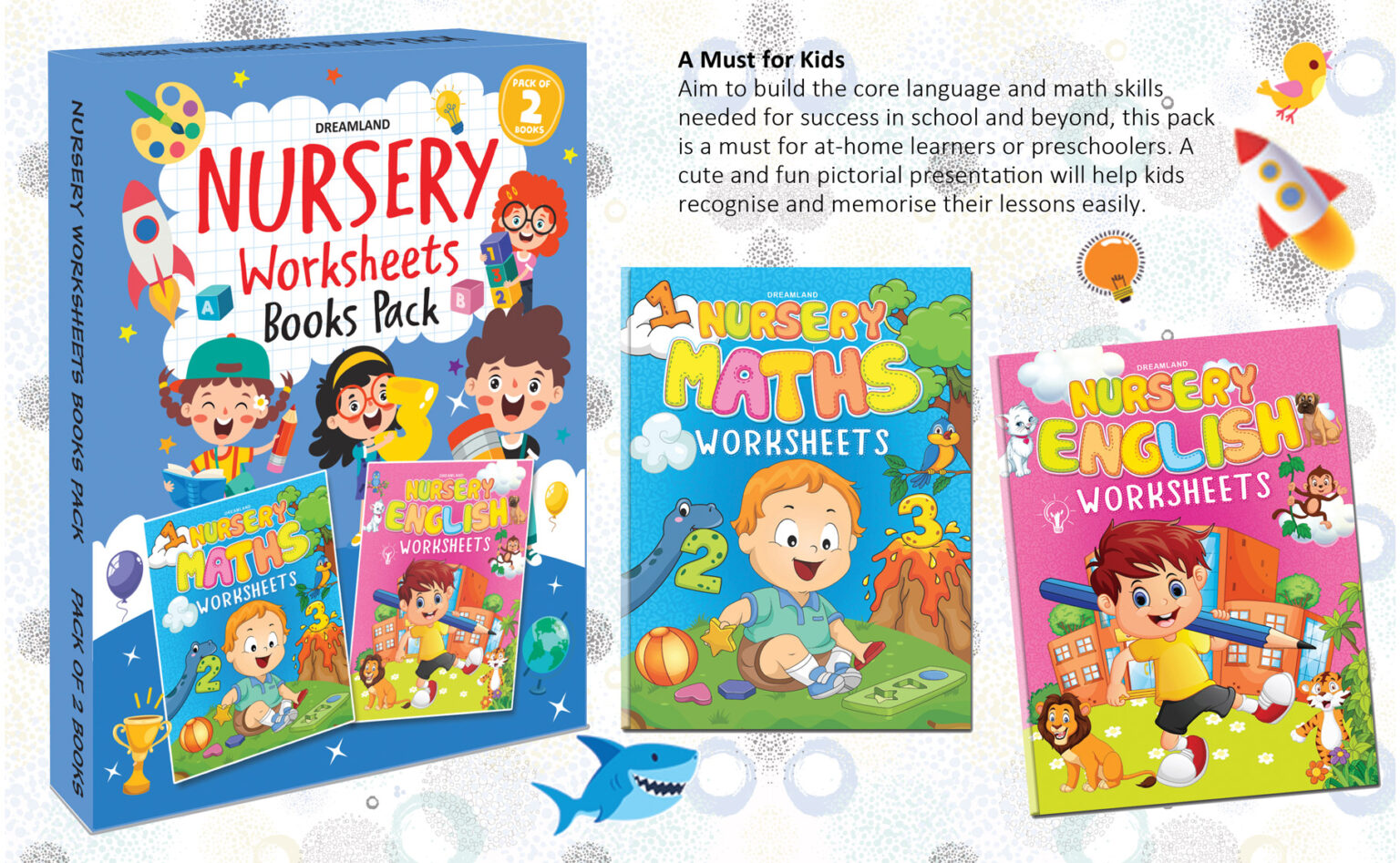Nursery Worksheets - 2 Books Pack