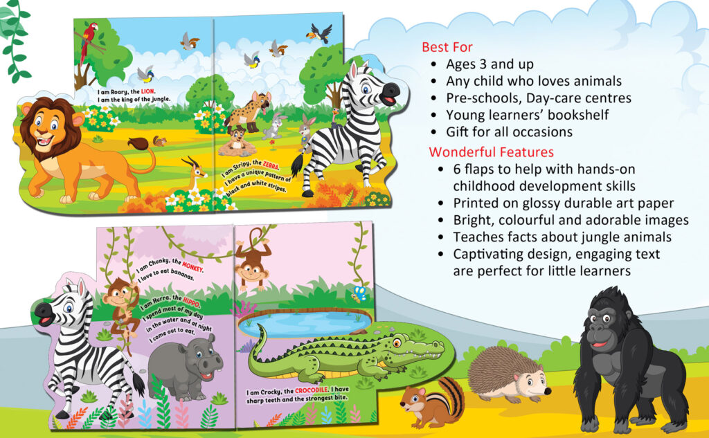 In the Jungle - Flap Book