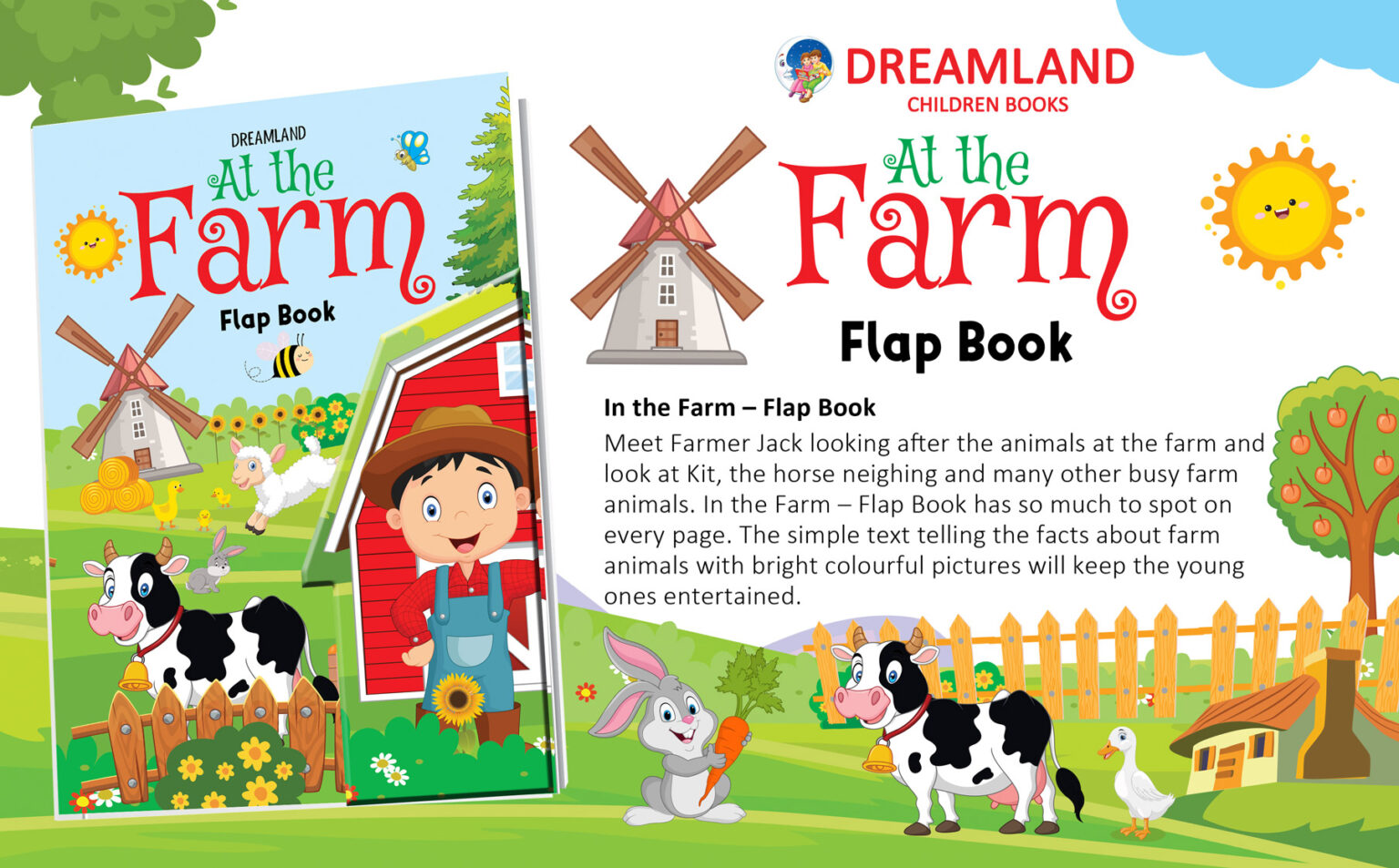 At the Farm - Flap Book