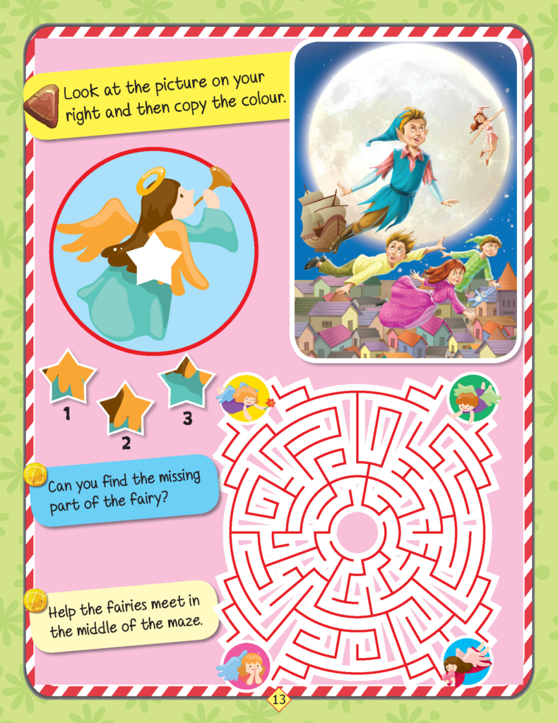 Fairy Tales Colouring Activity - For Boys