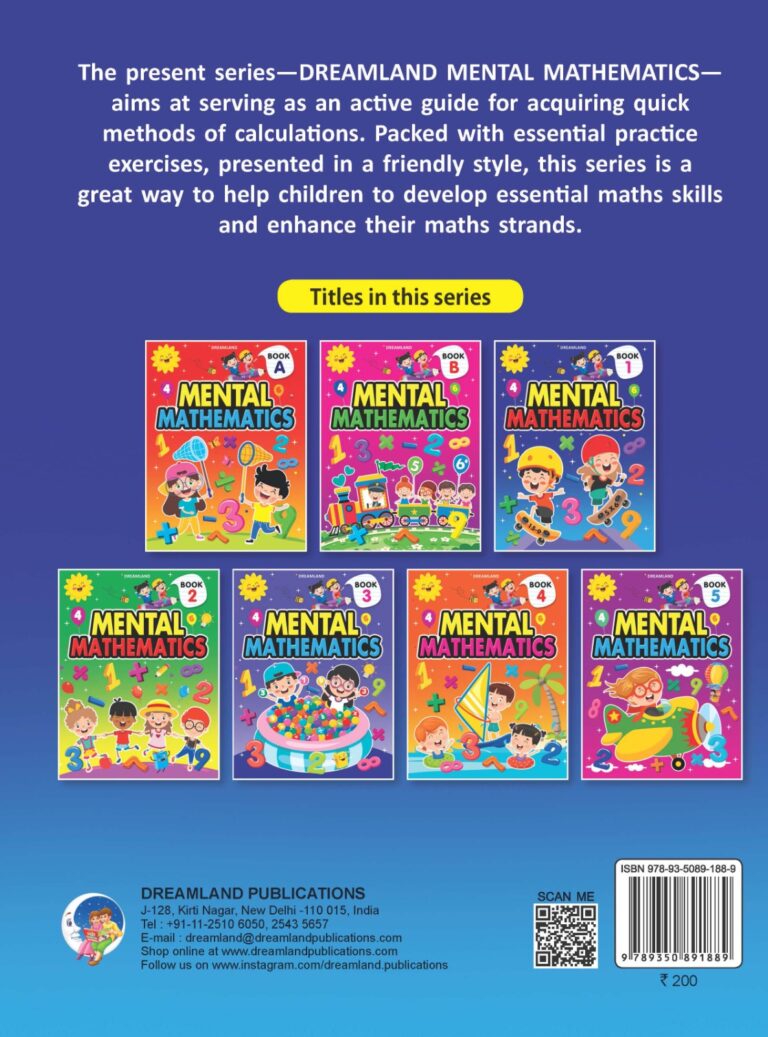 Mental Mathematics Book - 1