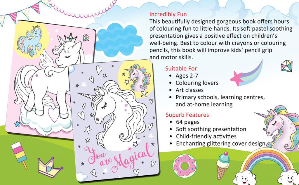 My Magical Unicorn Copy Colour Book