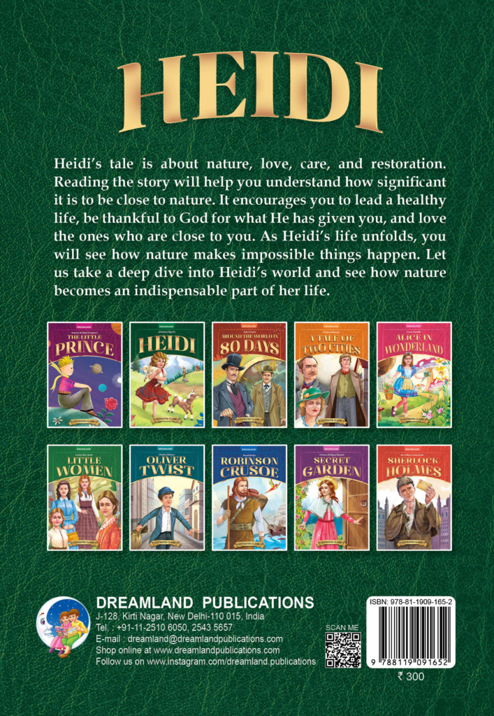 Heidi - Illustrated Abridged Classics for Children with Practice Questions