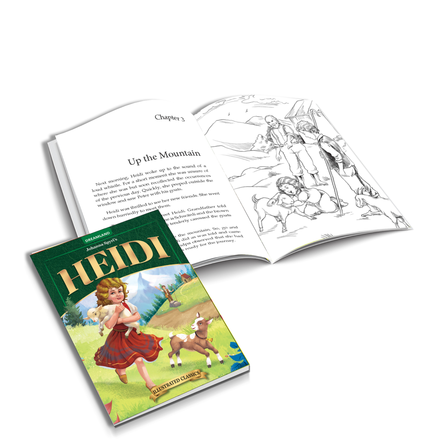 Heidi - Illustrated Abridged Classics for Children with Practice Questions