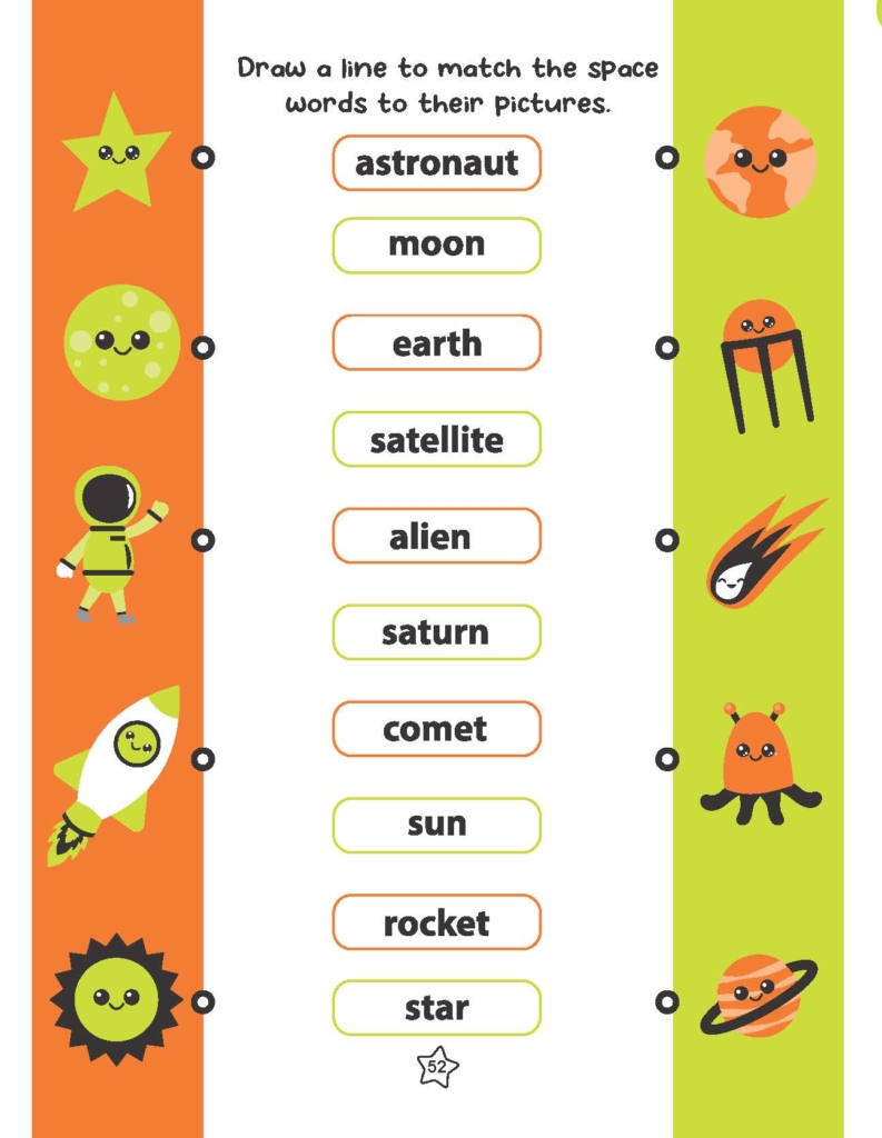 Space World Activities - I Can Solve Activity Book for Kids Age 4- 8 ...