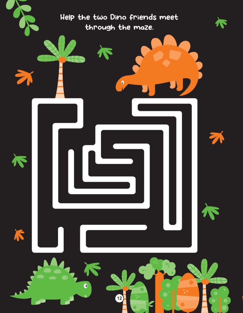 Dinosaur World Activities - I Can Solve Activity Book for Kids Age 4- 8 ...