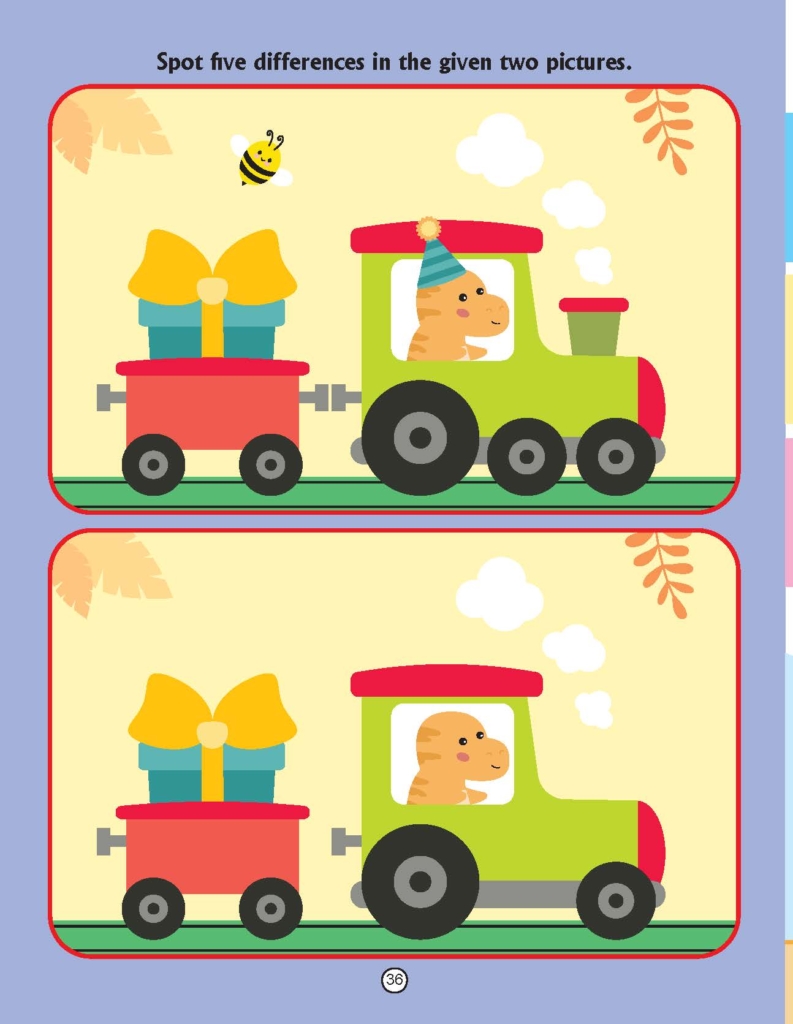 Brain Train Activity Book for Kids Age 3+ - With Colouring Pages, Mazes ...