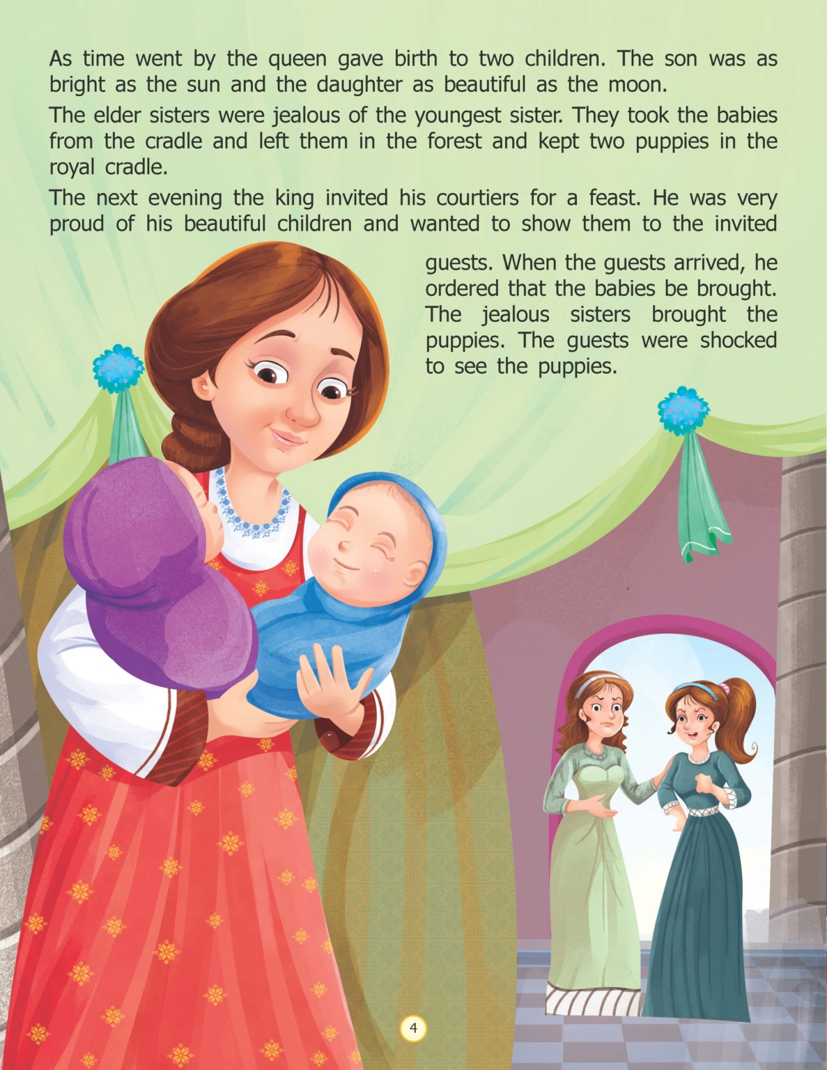 The King and Three Sisters - Around the World Stories for Children Age ...