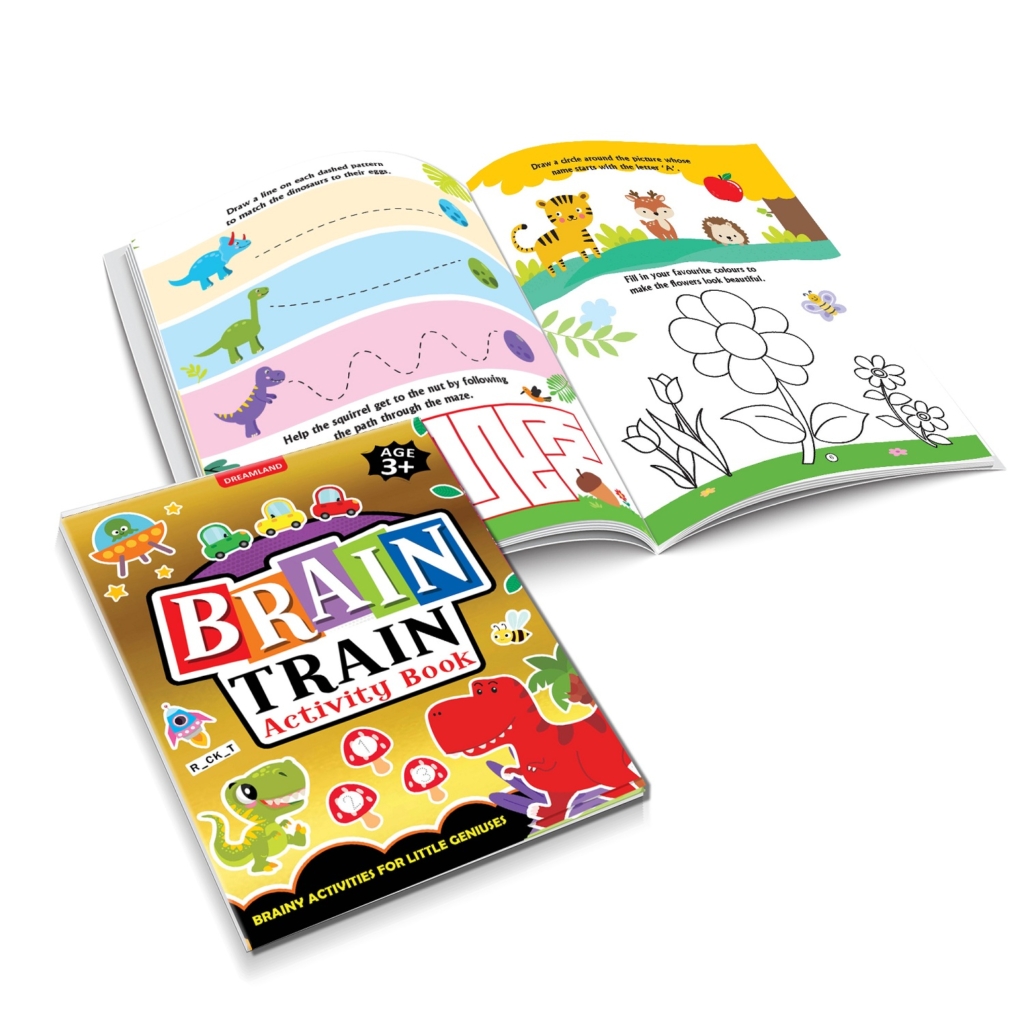Brain Train Activity Books Pack- A Set of 4 Books - With Colouring ...