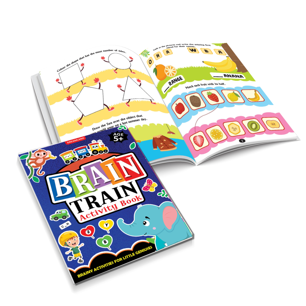 Brain Train Activity Books Pack- A Set of 4 Books - With Colouring ...