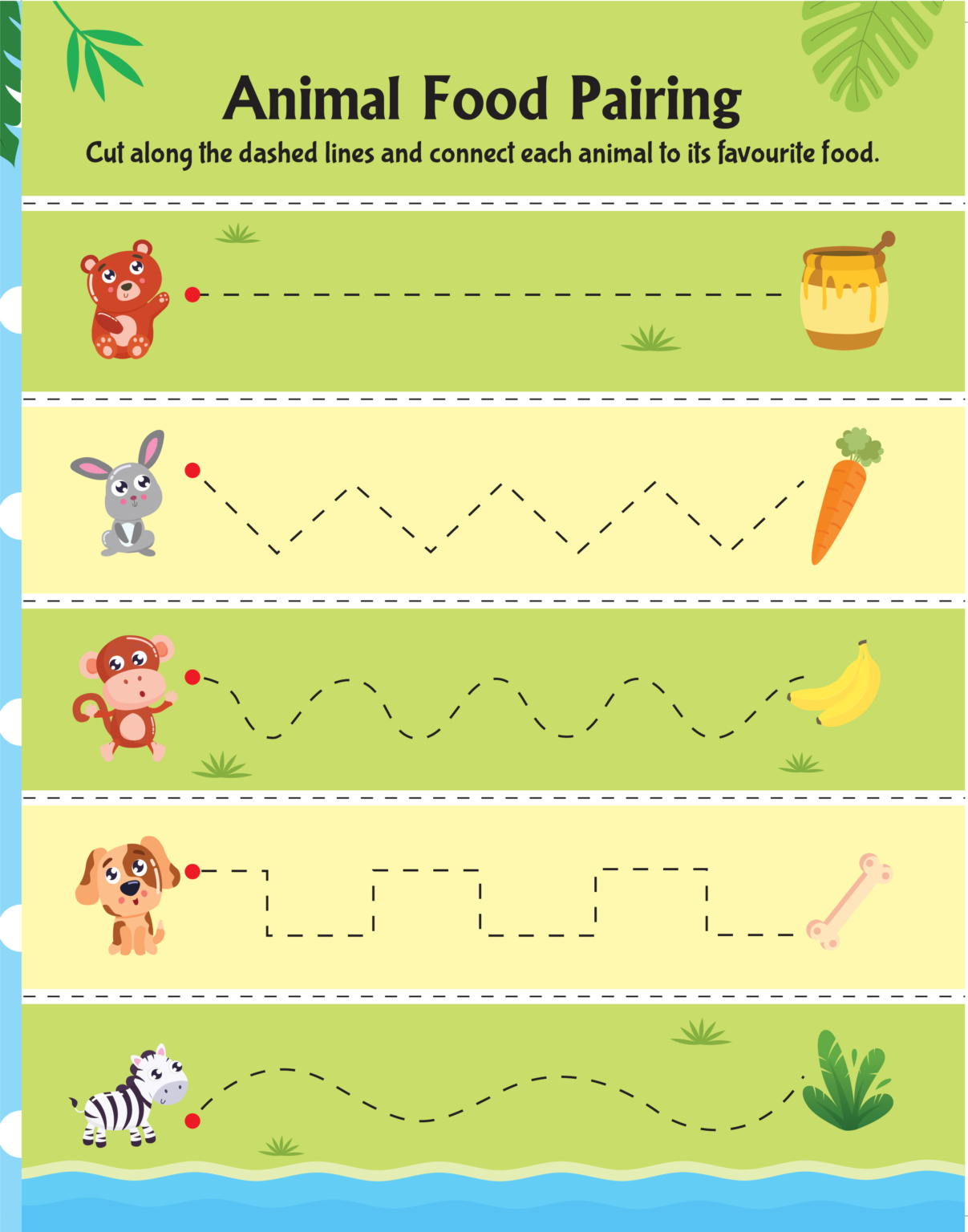 Animal Friends Scissors Skills Activity Book for Kids Age 4 - 7 years ...