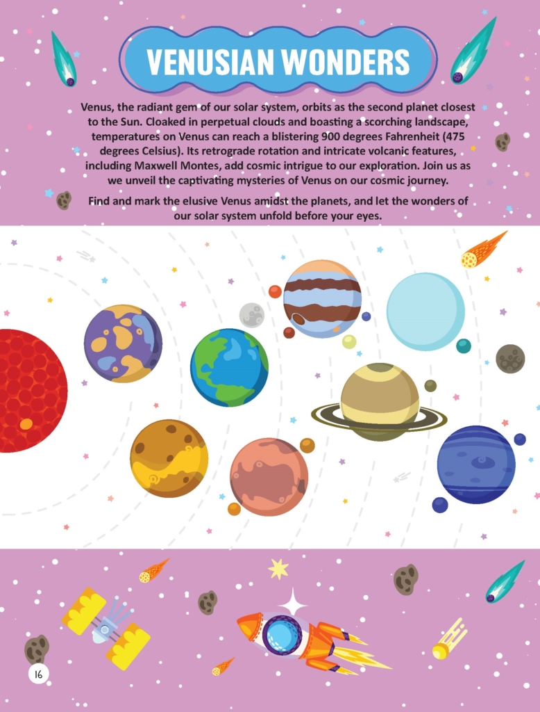 Solar System Exploration Activity Book for Kids Age 5 -10 years