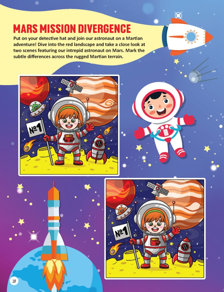 Solar System Exploration Activity Book for Kids Age 5 -10 years