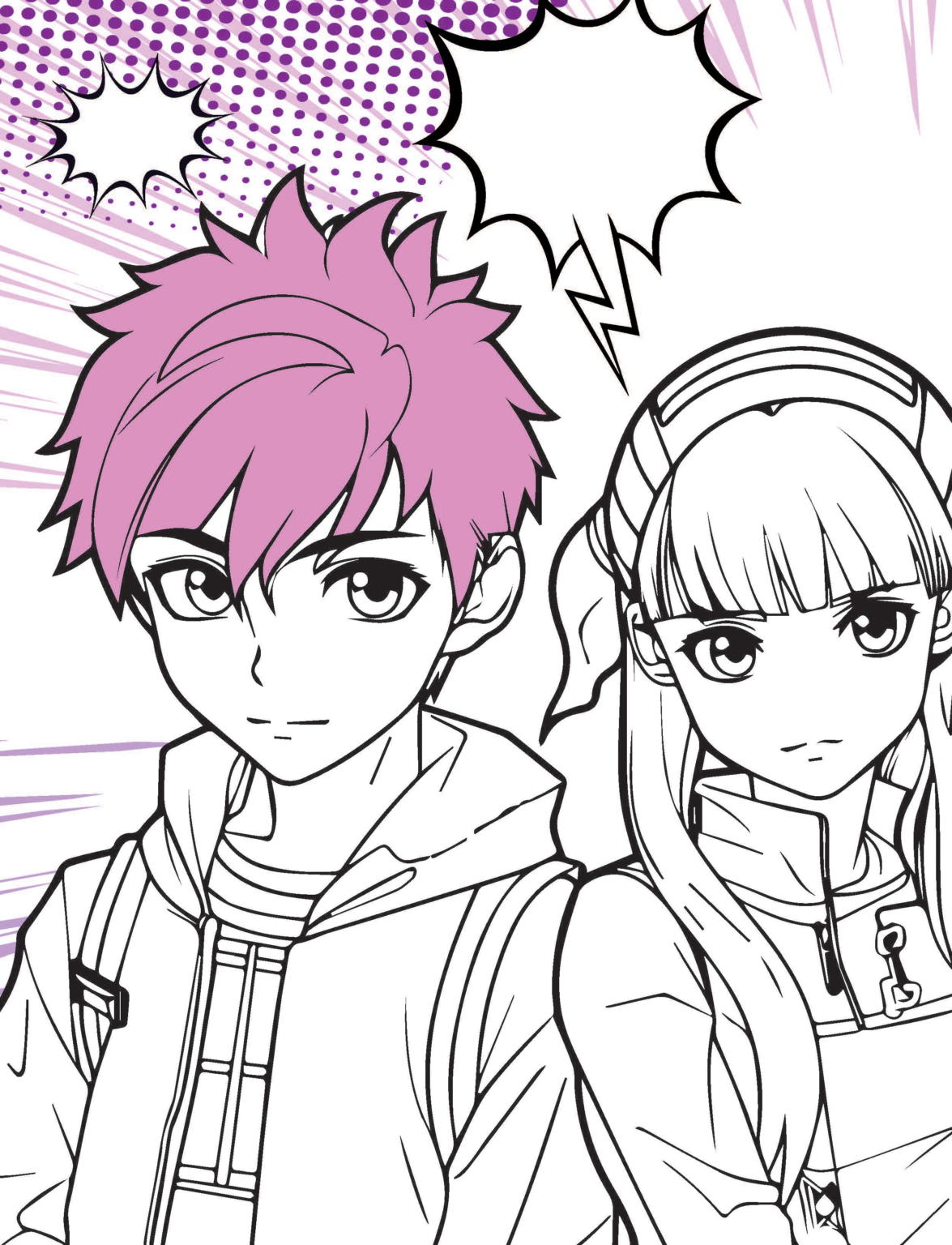Colour Your Own Manga Book 3 With Free Manga Colouring Poster Age 4+