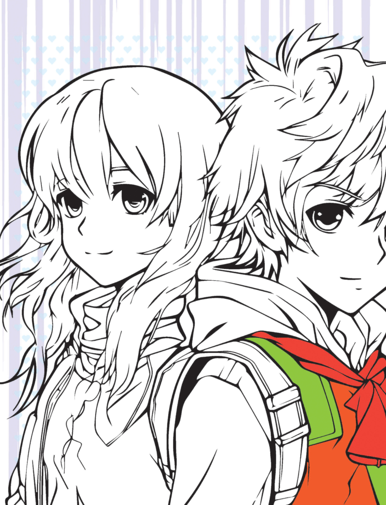 Colour Your Own Manga Book 3 With Free Manga Colouring Poster Age 4+