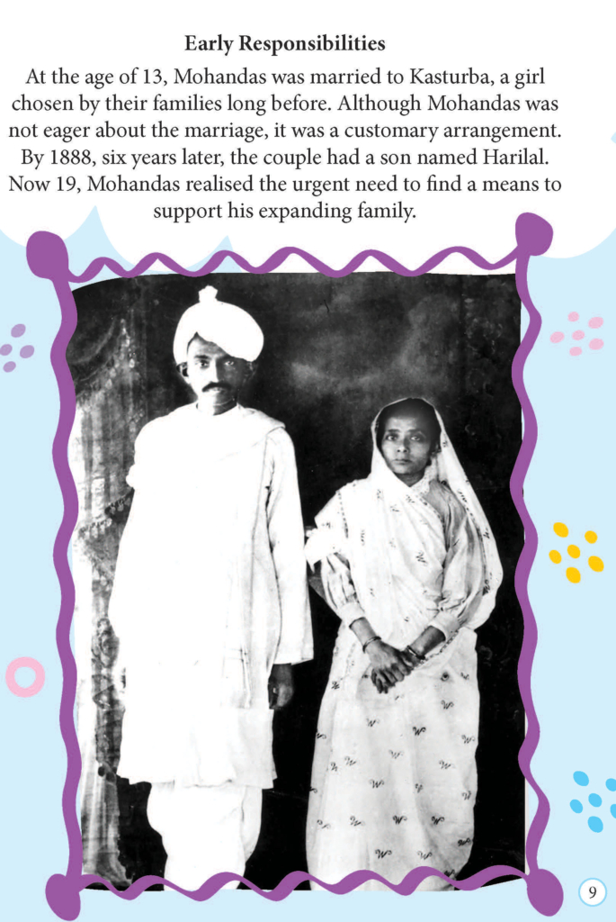 Mahatma Gandhi Icons of Inspiration Illustrated Biography for Kids Age ...